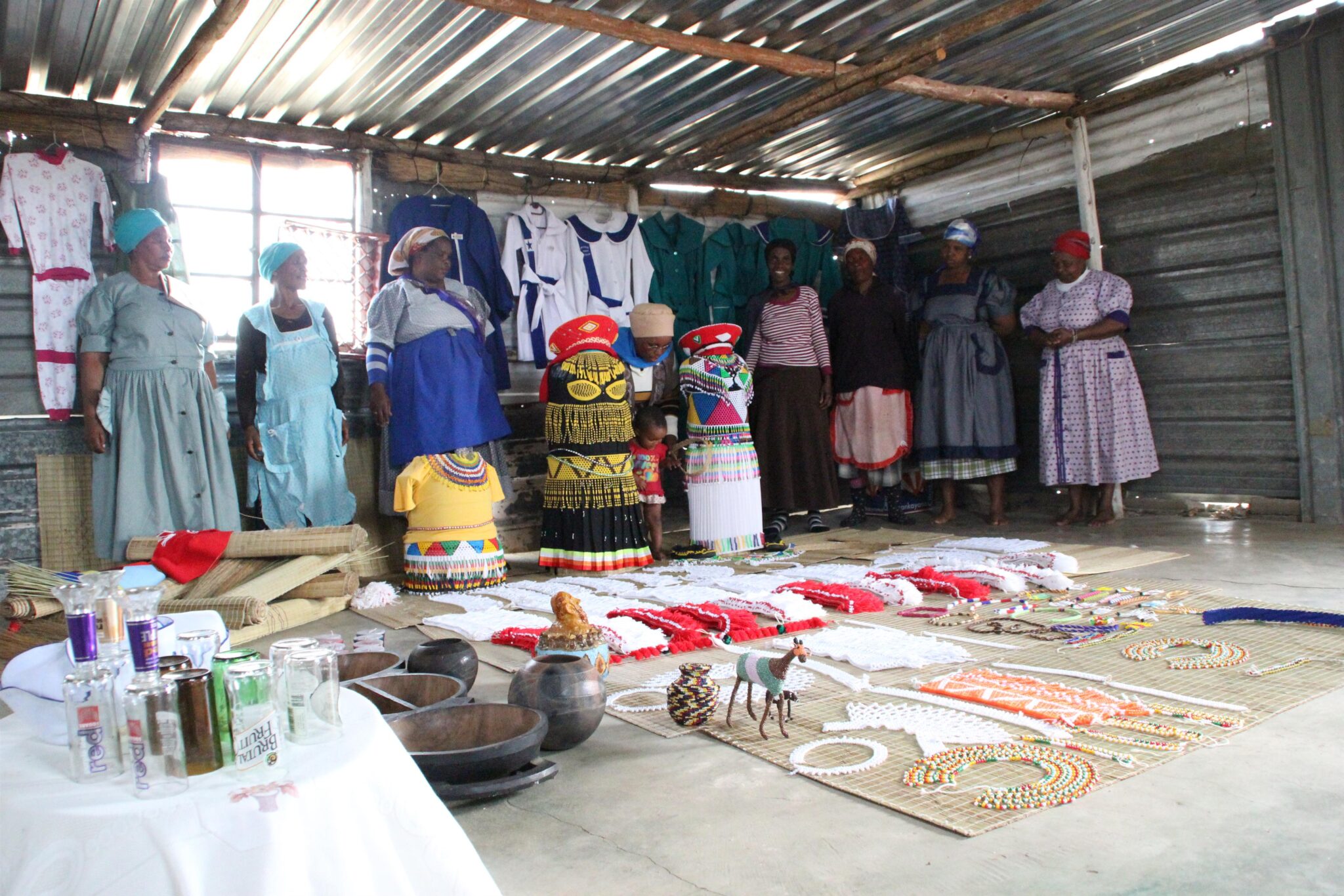 The ladies of Nkunzi and their shop – Church Land